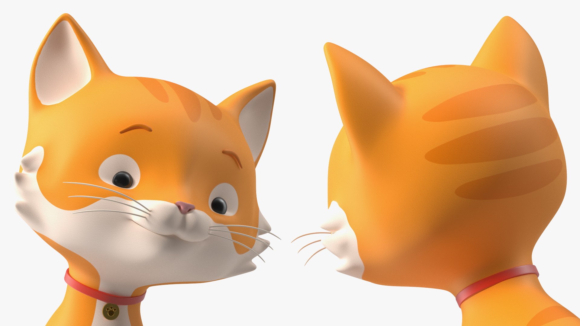 3D Cute Cartoon Cat Sitting - TurboSquid 1956083