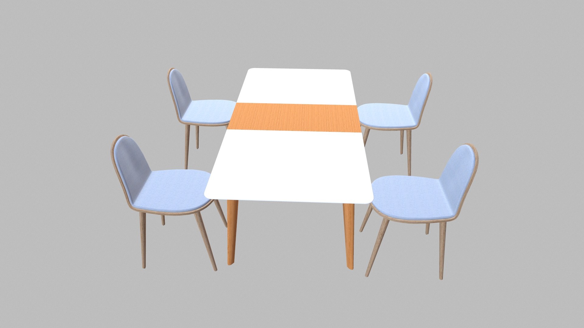 Dining Table Set 3D - TurboSquid 2339099