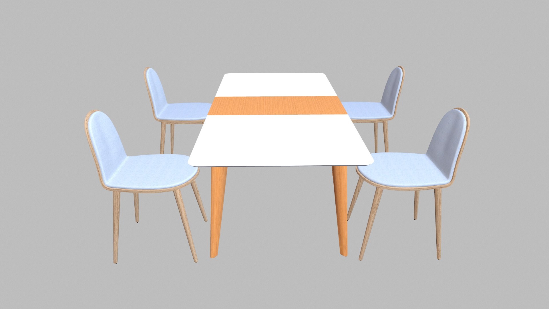 Dining Table Set 3D - TurboSquid 2339099
