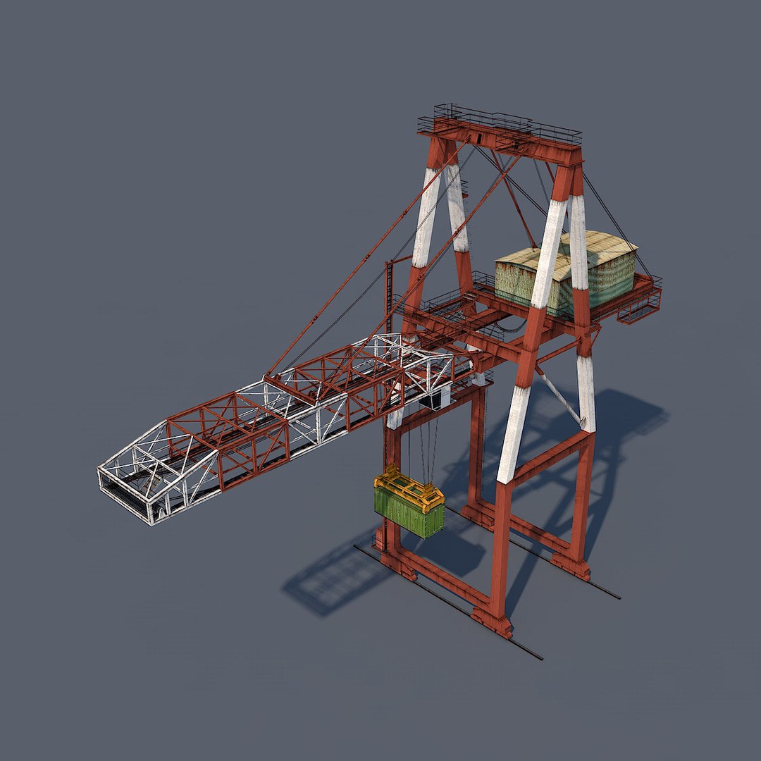 3D Port Container Crane Model | 1148917 | TurboSquid