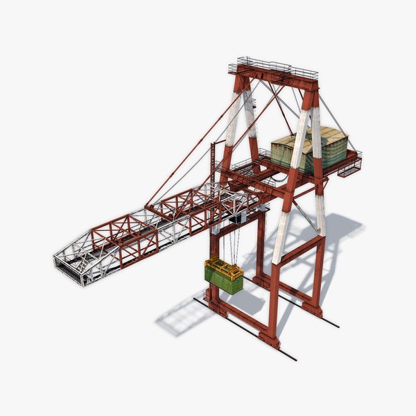3D port container crane model | 1148917 | TurboSquid