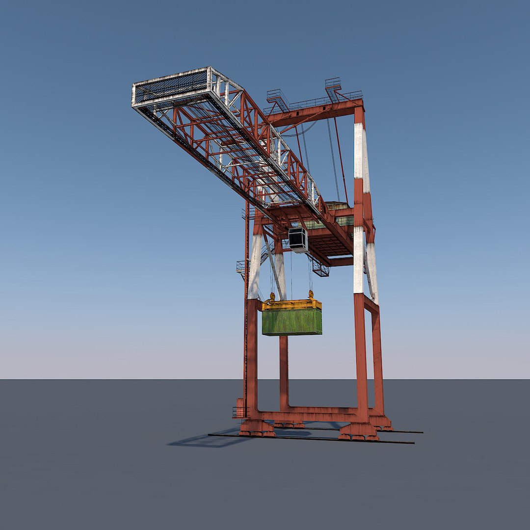 3D Port Container Crane Model | 1148917 | TurboSquid