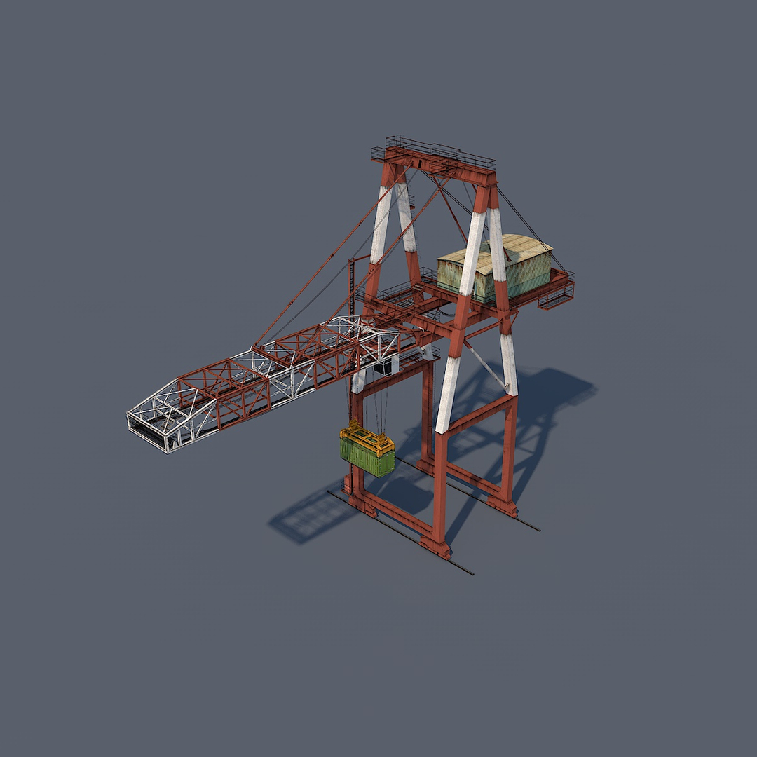 3D Port Container Crane Model | 1148917 | TurboSquid