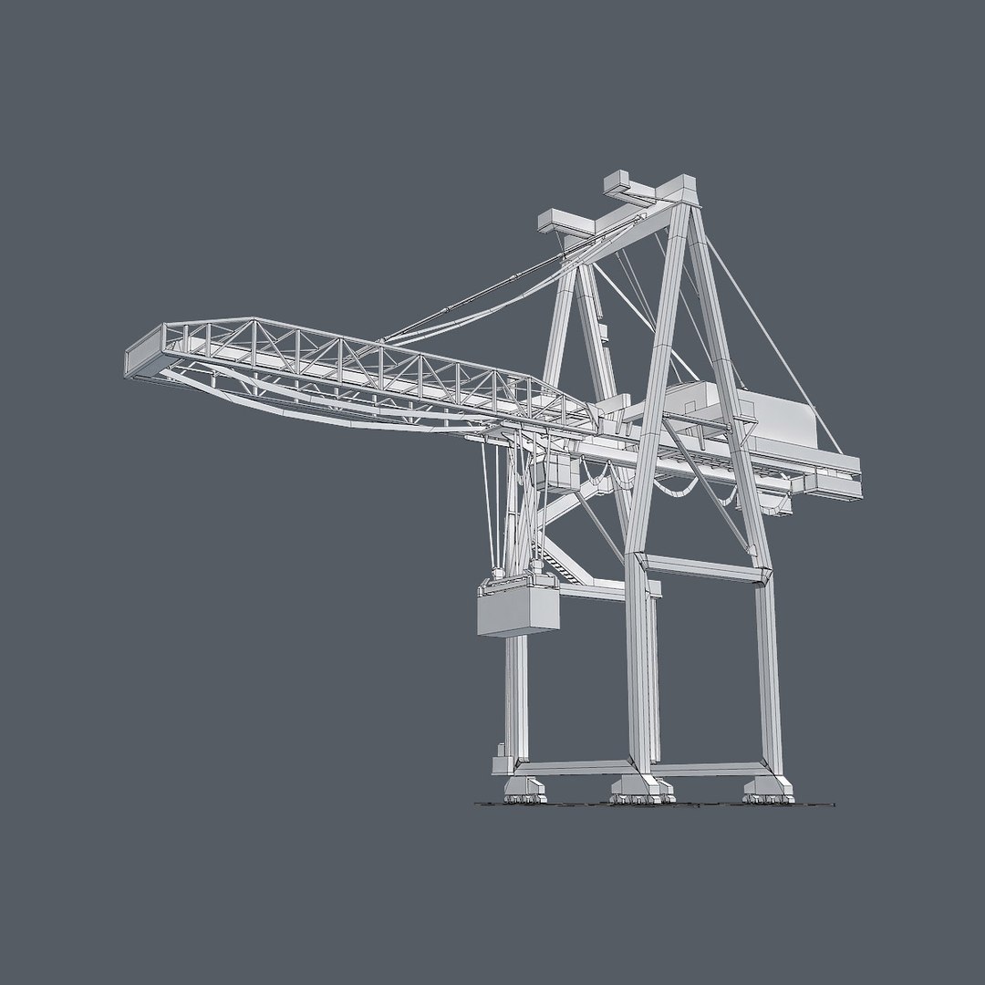 3D Port Container Crane Model | 1148917 | TurboSquid