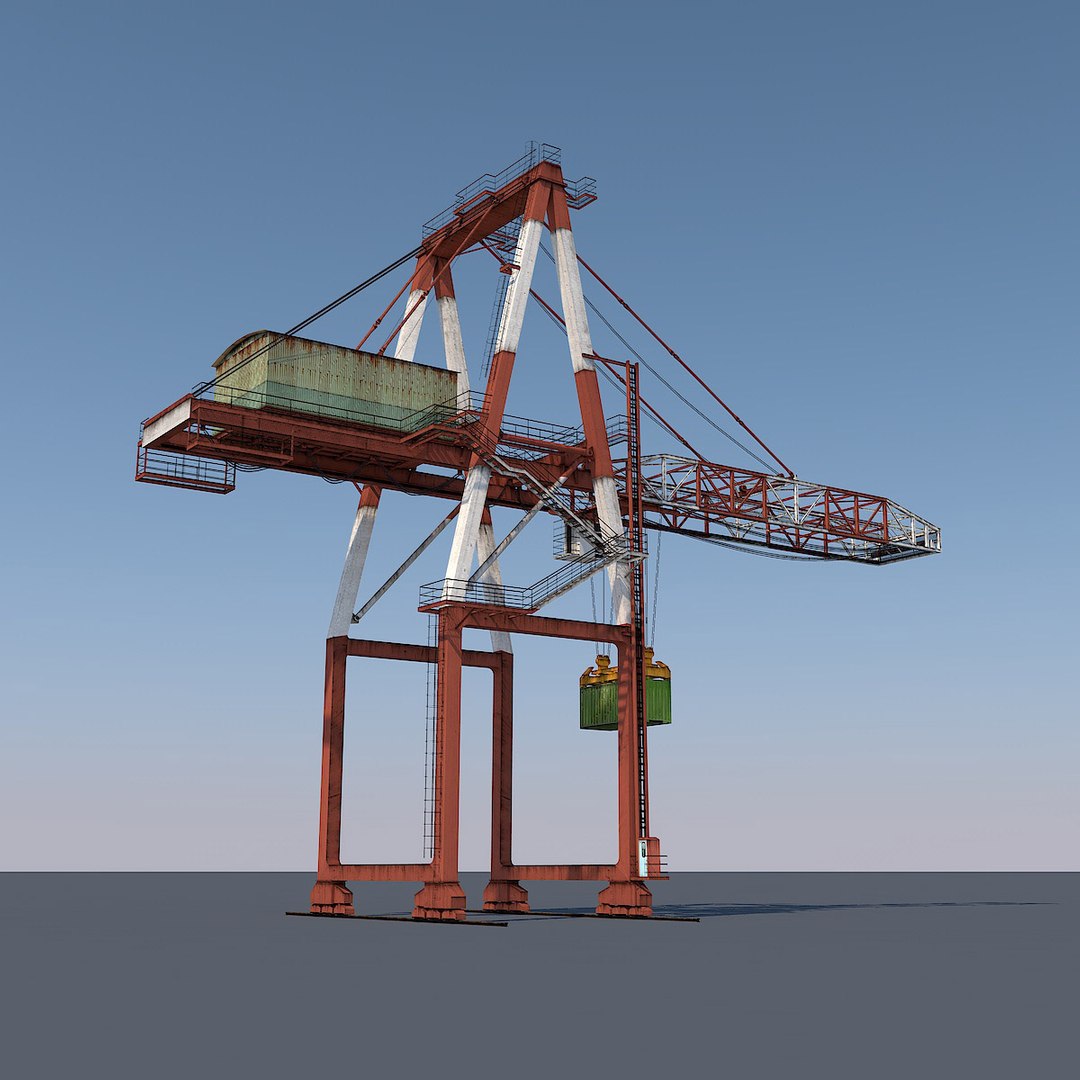 3D Port Container Crane Model | 1148917 | TurboSquid