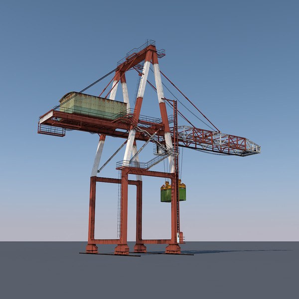 3D port container crane model | 1148917 | TurboSquid