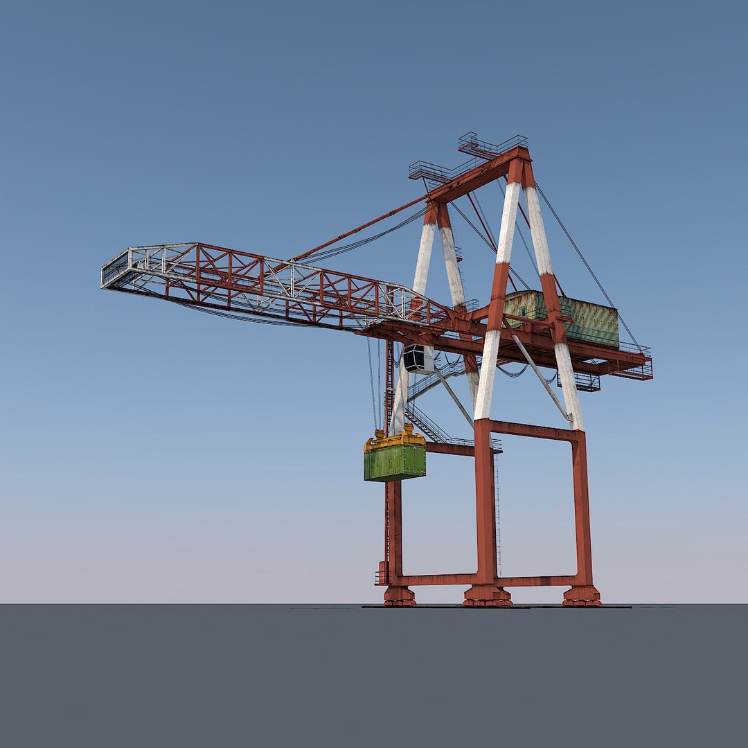 3D Port Container Crane Model | 1148917 | TurboSquid
