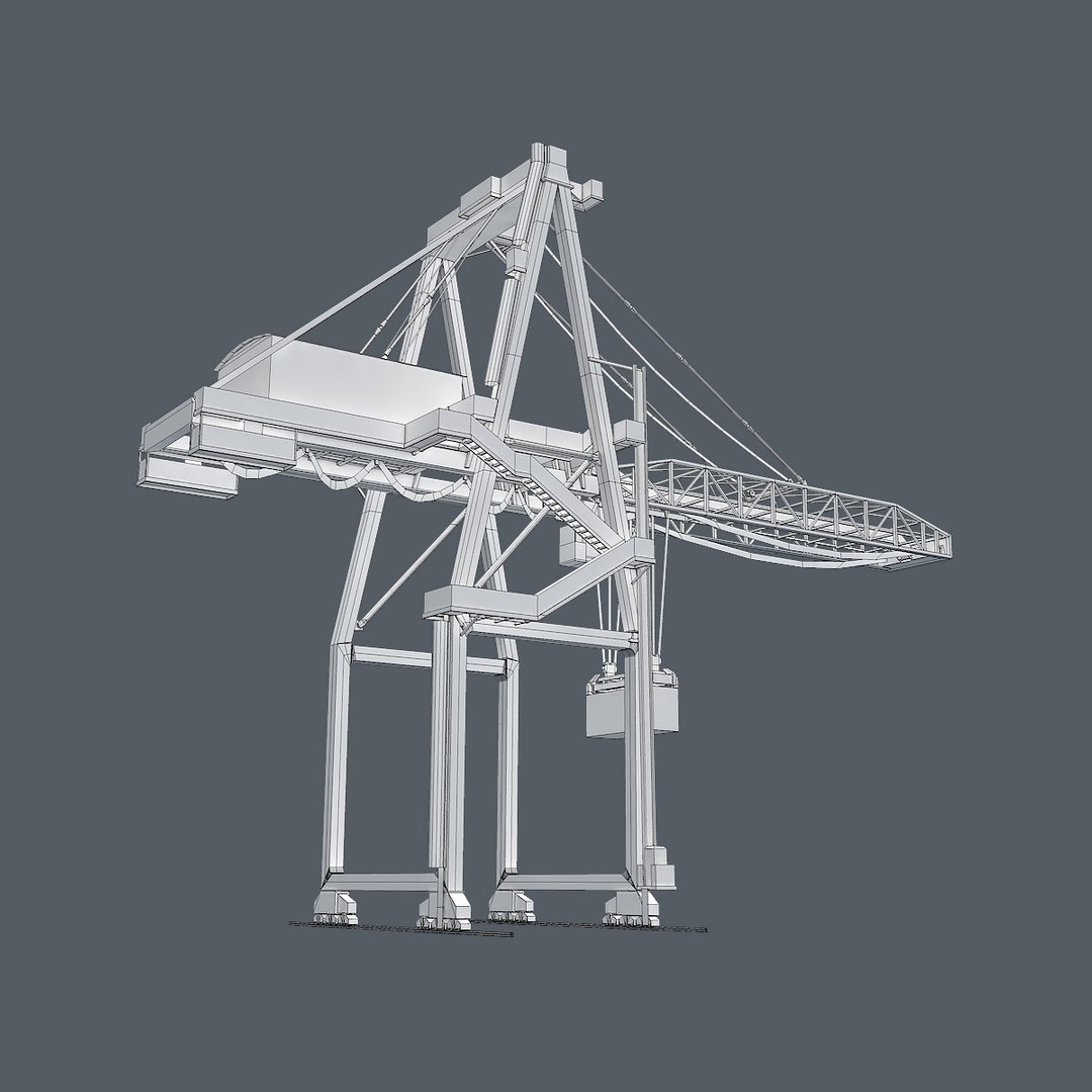 3D Port Container Crane Model | 1148917 | TurboSquid
