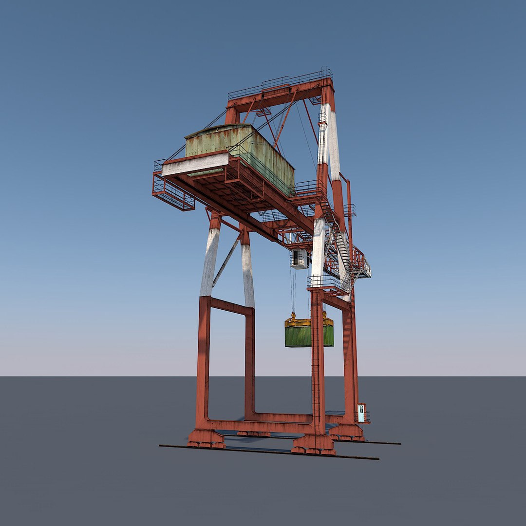 3D Port Container Crane Model | 1148917 | TurboSquid