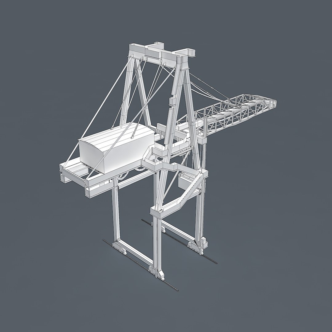 3D Port Container Crane Model | 1148917 | TurboSquid
