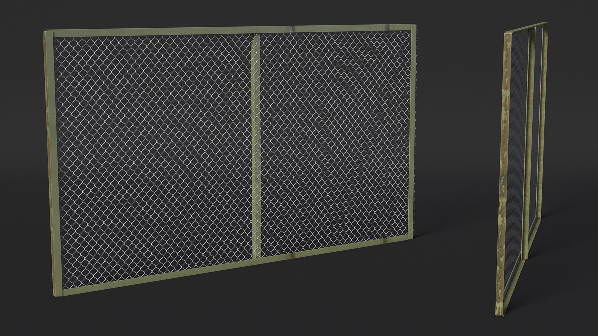 3D Traditional Wire Fence - TurboSquid 2209145