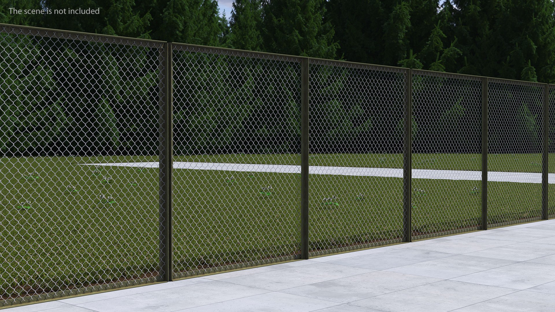 3D Traditional Wire Fence - TurboSquid 2209145