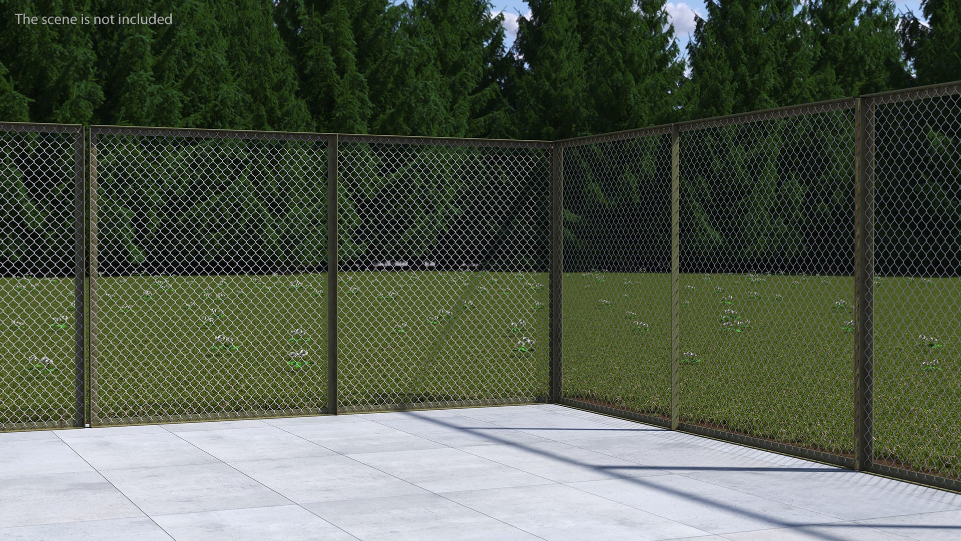 3D Traditional Wire Fence - TurboSquid 2209145