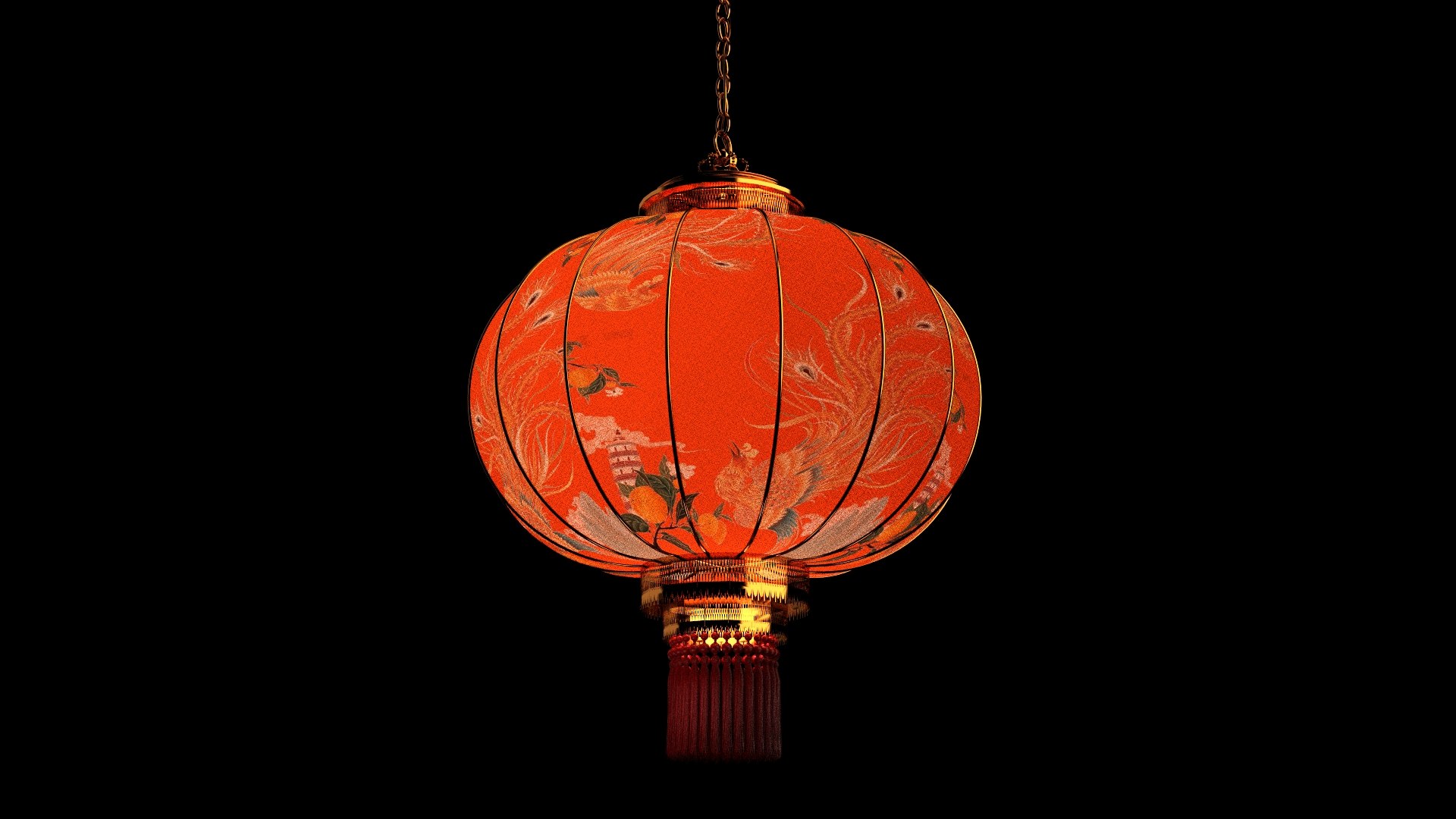 Chinese Red 3D Model - TurboSquid 2354500