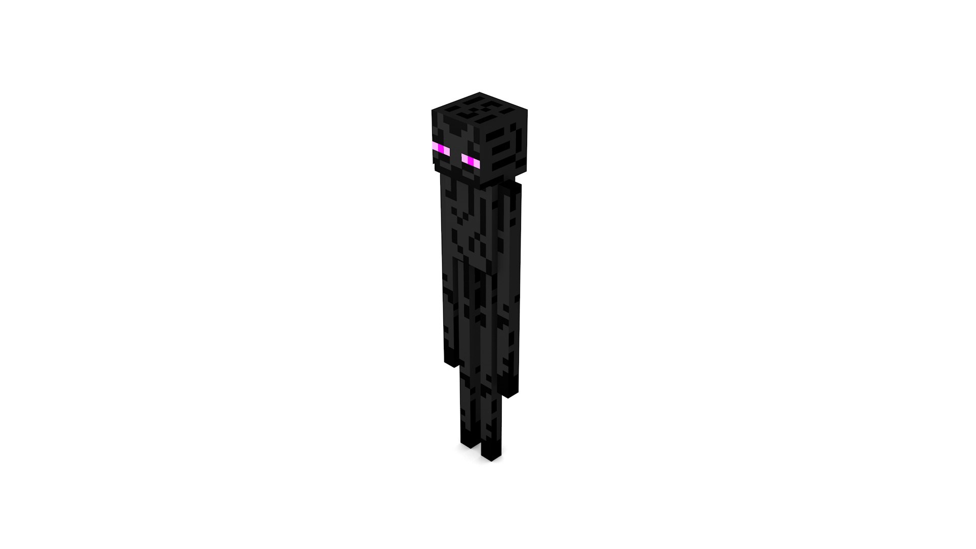 3D Enderman Minecraft Model - TurboSquid 2347438