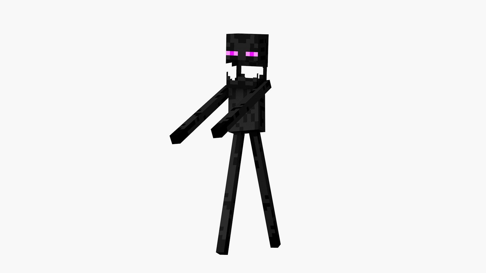 3D Enderman Minecraft Model - TurboSquid 2347438