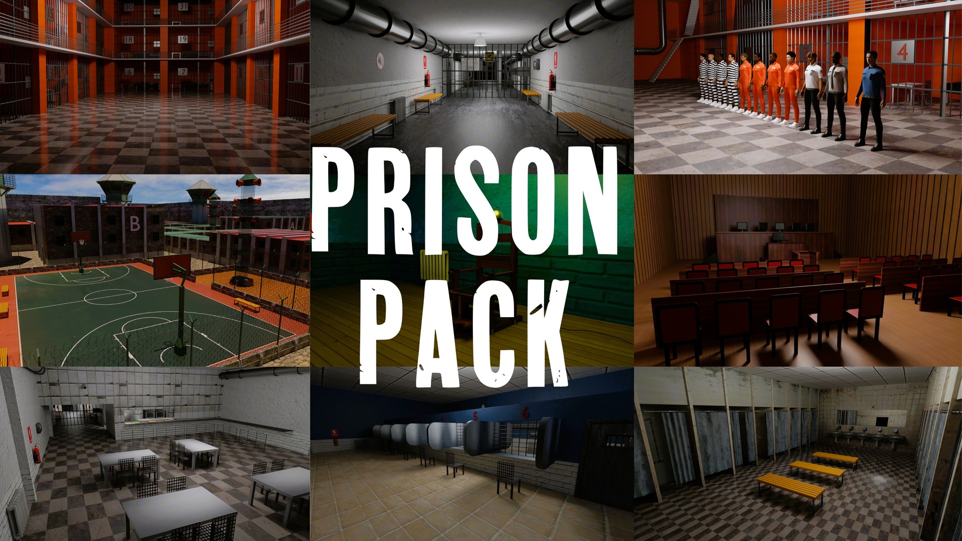 Prison Pack Modelo 3D - TurboSquid 1947119
