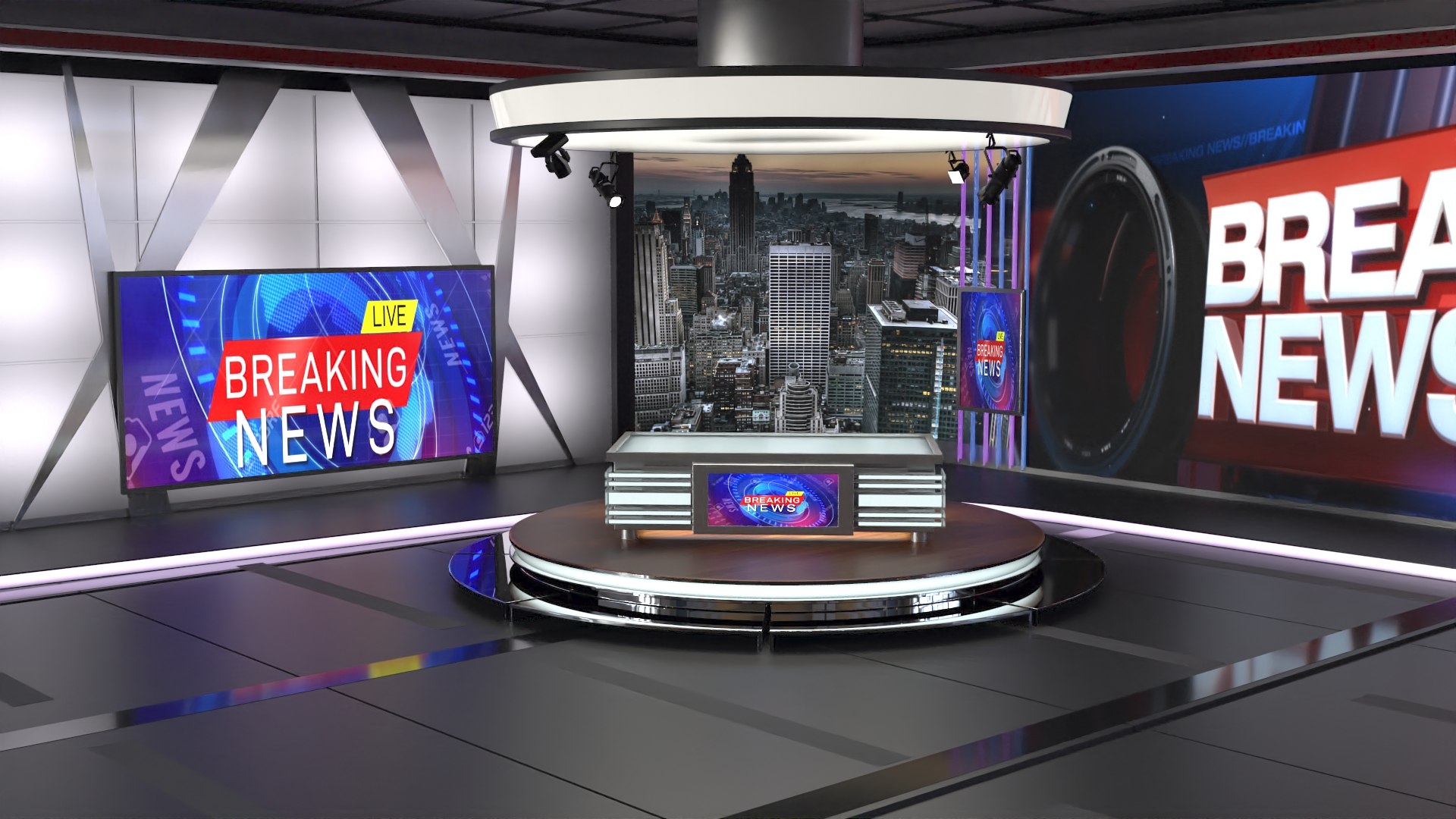 3D Model Studio News Tv - TurboSquid 1682384