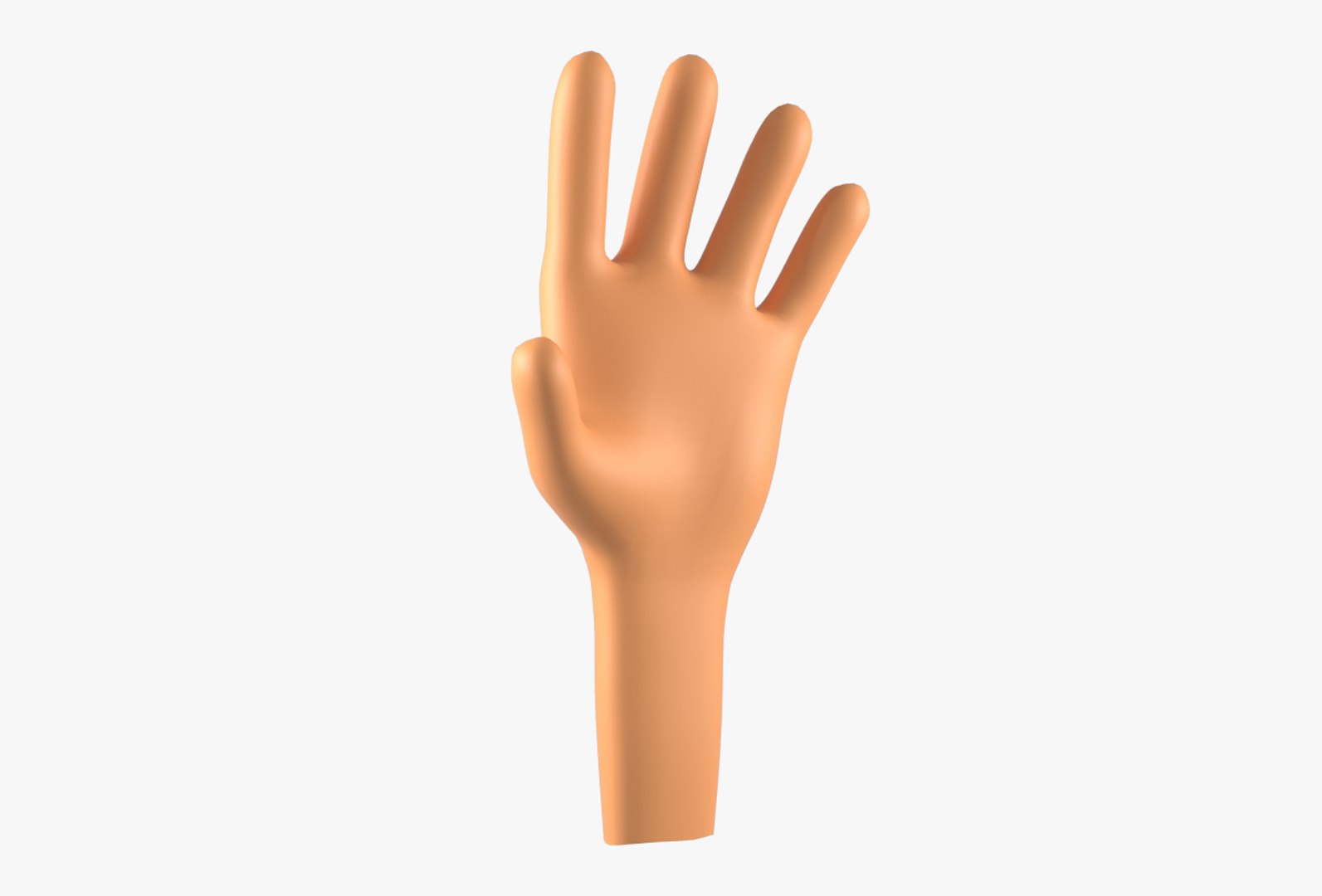 Base Mesh Kid Hand 3D Model - TurboSquid 1334003