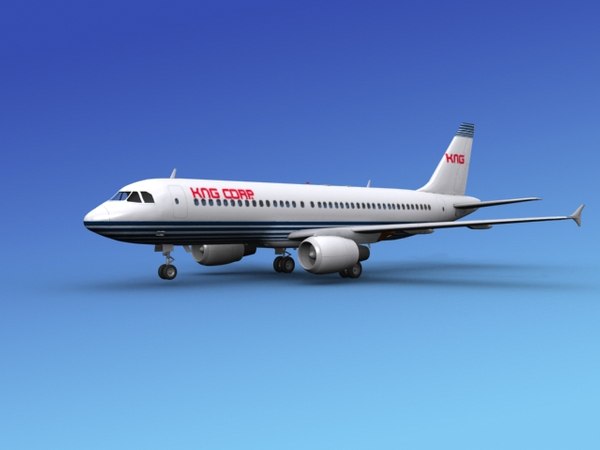 3d model airline airbus