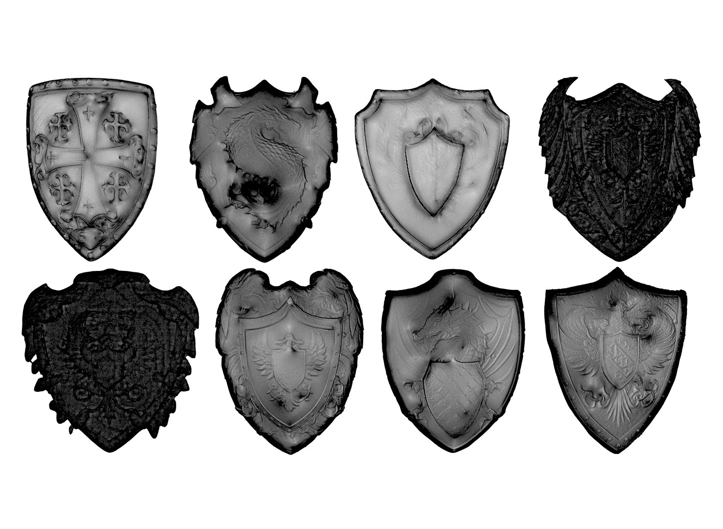 Magical Shields 3D model - TurboSquid 2166612