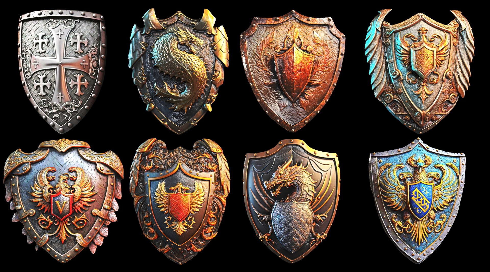 Magical Shields 3D model - TurboSquid 2166612