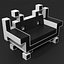 3d model of couch space invaders