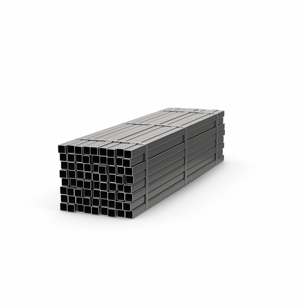 3D Model Stacked Steel Beams - TurboSquid 2033432