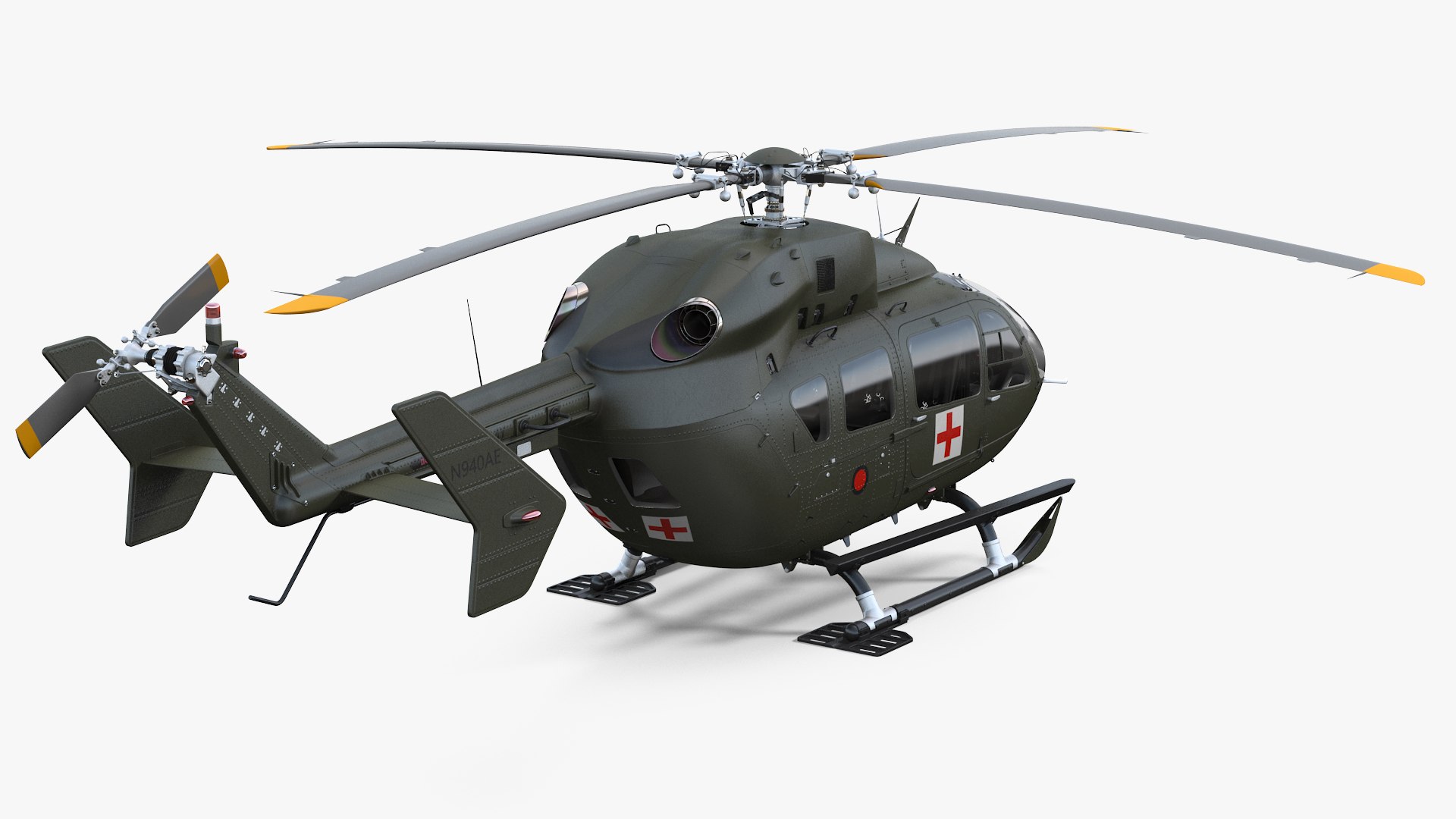 3D eurocopter h-72 lakota rigged - TurboSquid 1495454