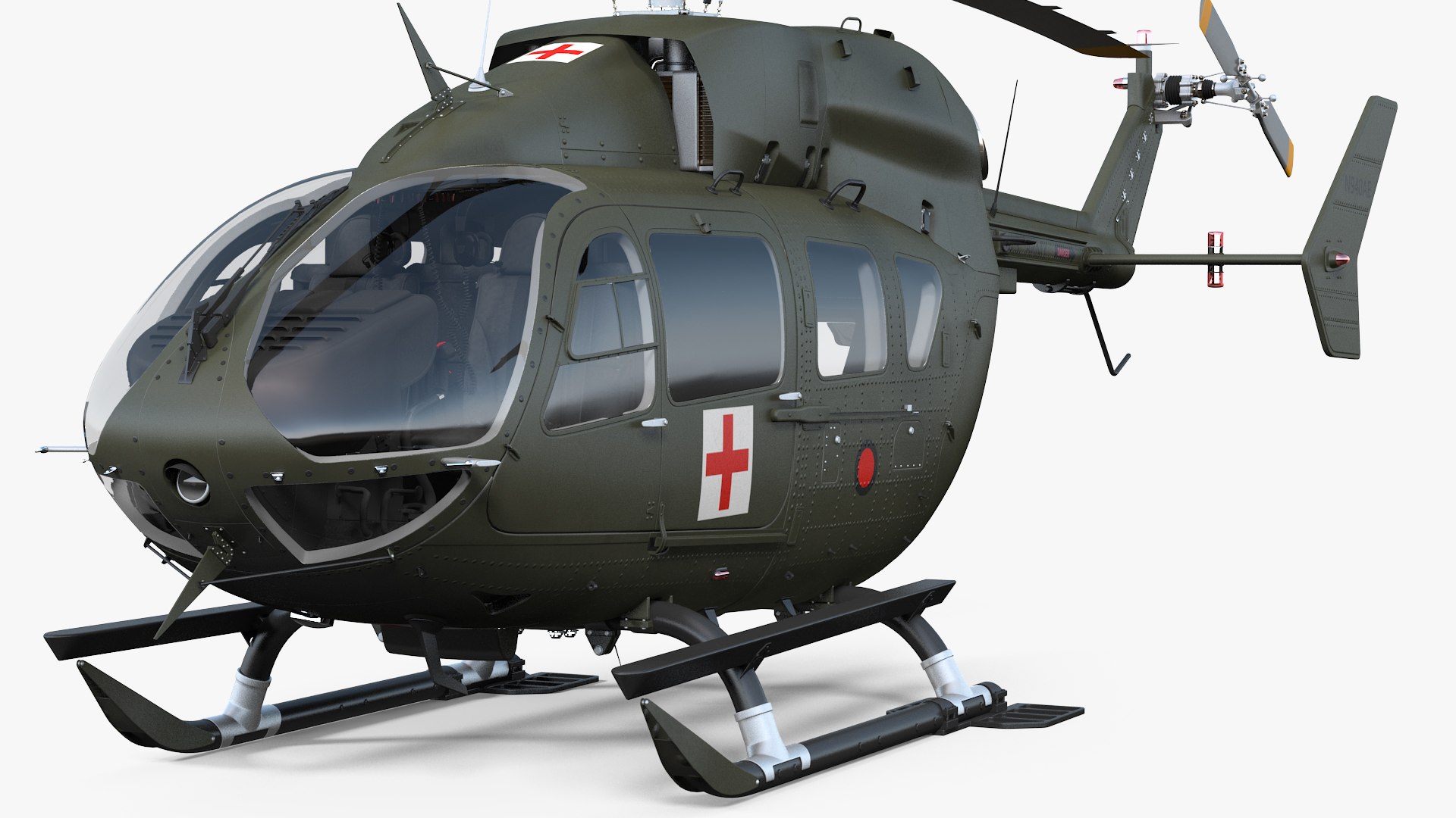 3D eurocopter h-72 lakota rigged - TurboSquid 1495454