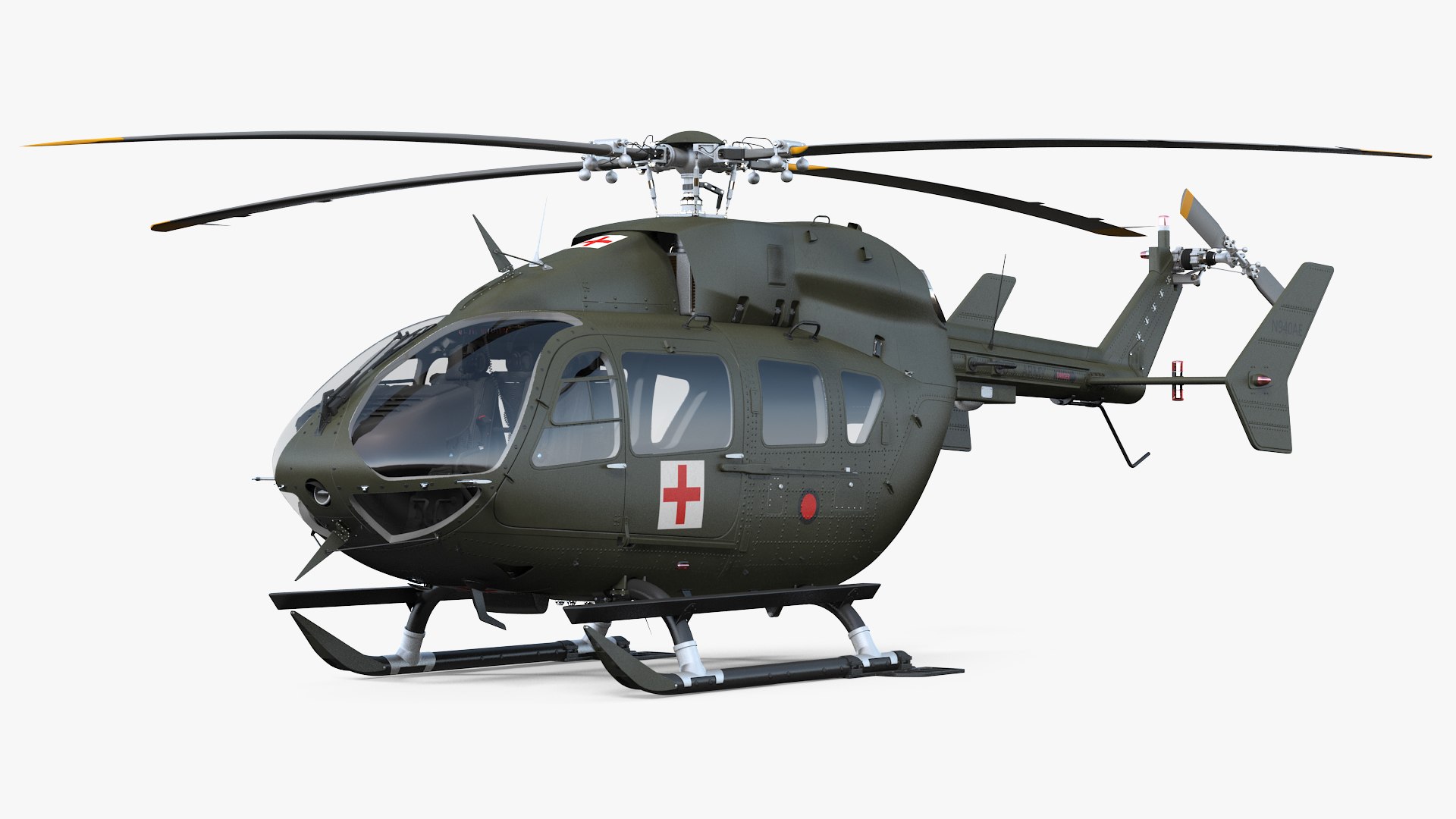 3D eurocopter h-72 lakota rigged - TurboSquid 1495454