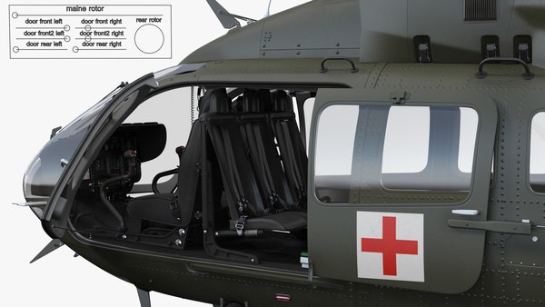 3D eurocopter h-72 lakota rigged - TurboSquid 1495454