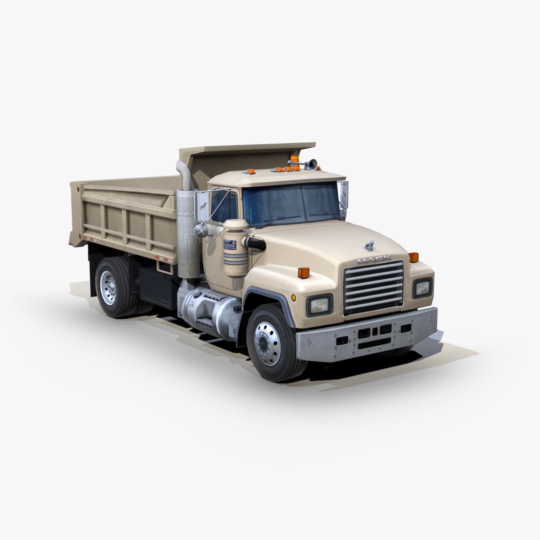 3D Mack RD690P Dump truck s04 1996 model - TurboSquid 1862492