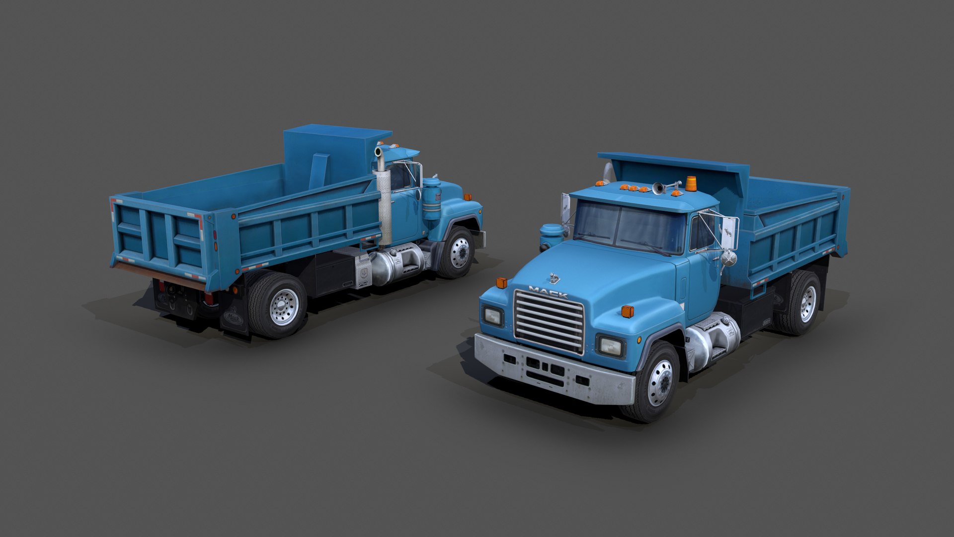 3D Mack RD690P Dump truck s04 1996 model - TurboSquid 1862492