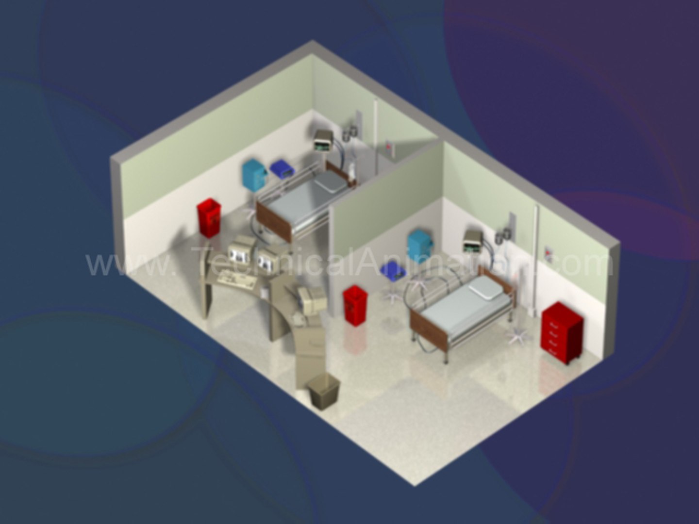 Medical Rooms 3d Model