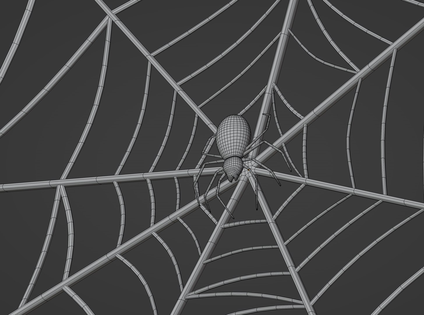 Web And Spider 3D model - TurboSquid 2133309