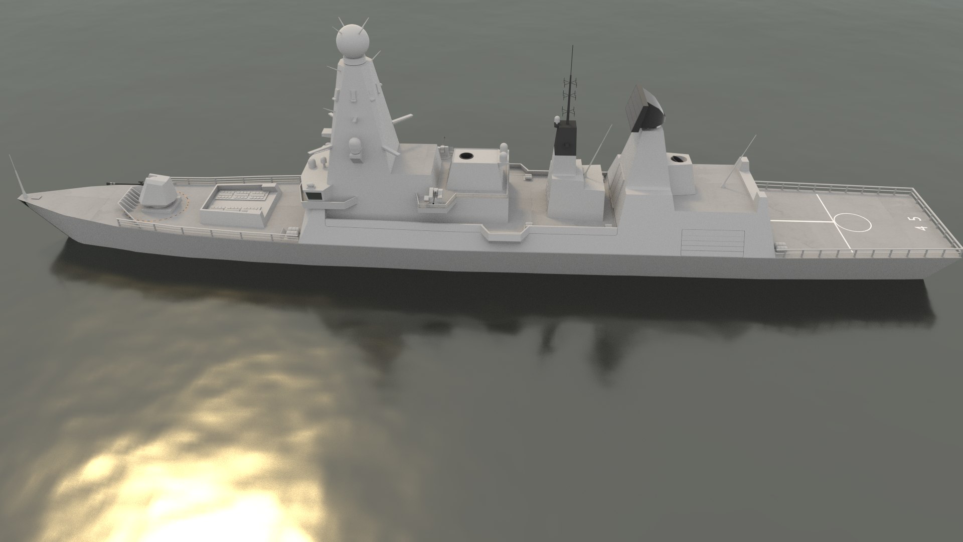3d Hms Type 45