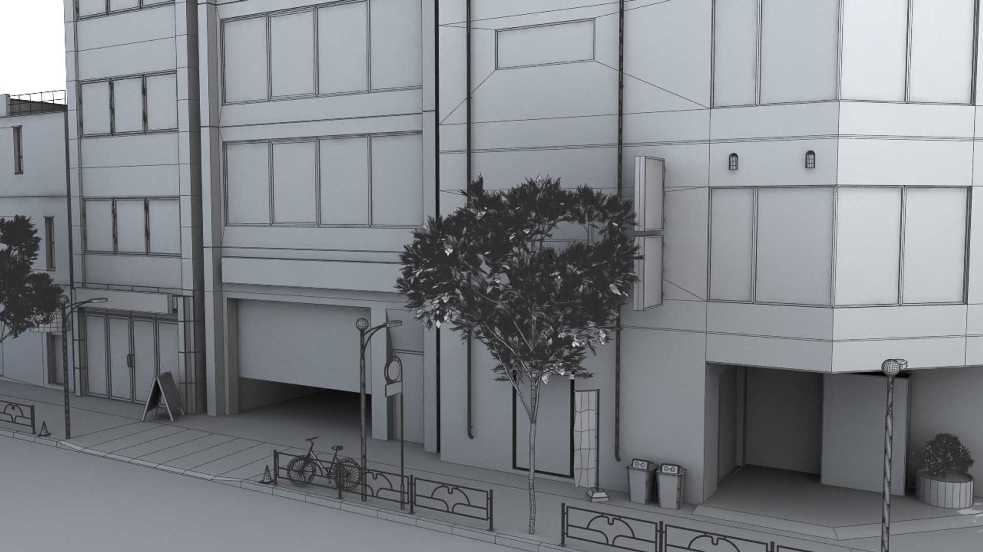 3d Lwo Japan City Block