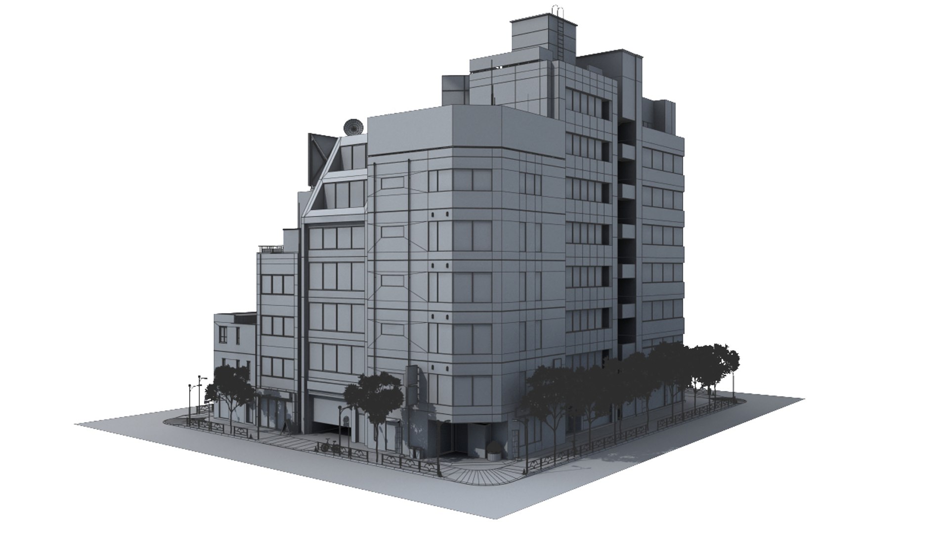 3d Lwo Japan City Block