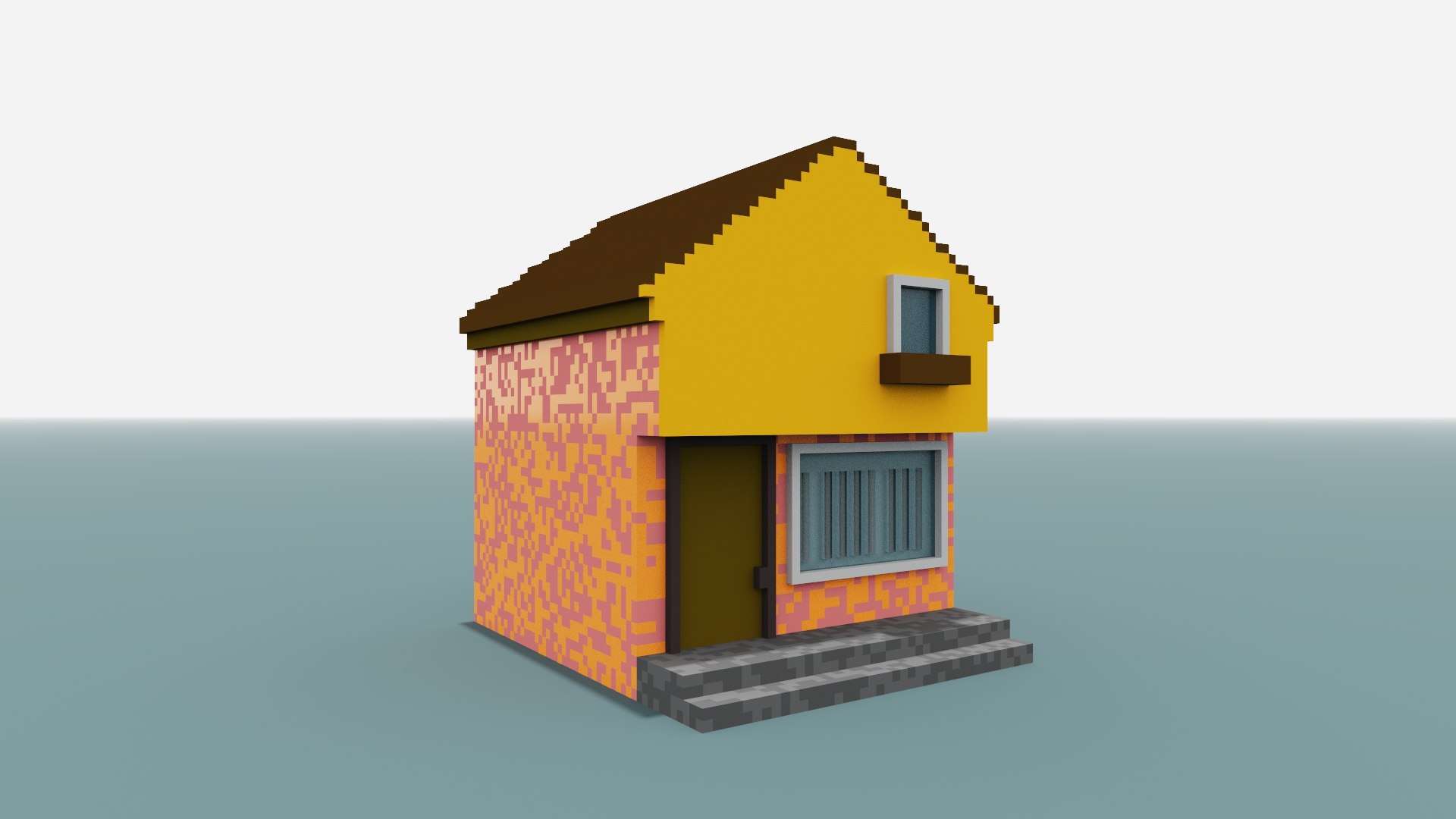 3D Model Voxel House - TurboSquid 1842146
