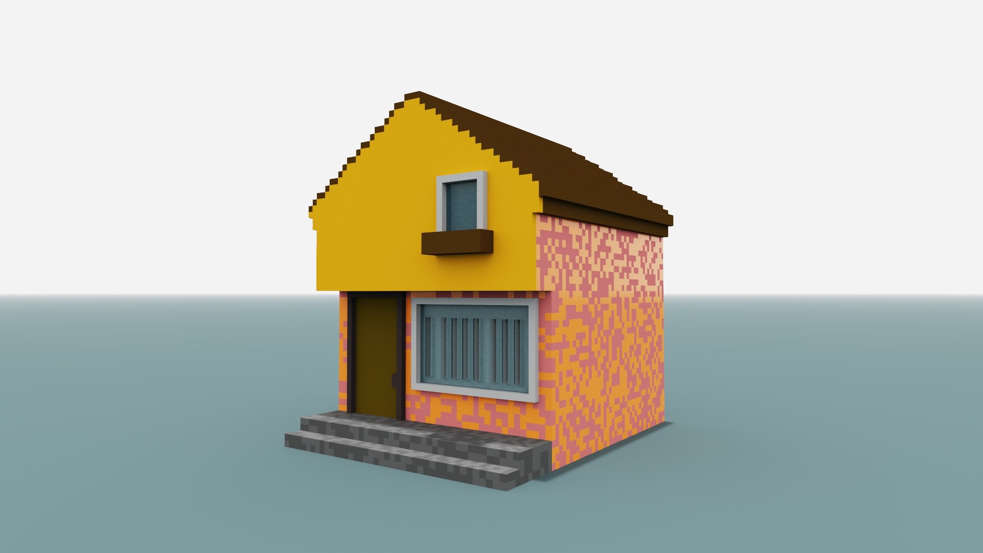 3D Model Voxel House - TurboSquid 1842146