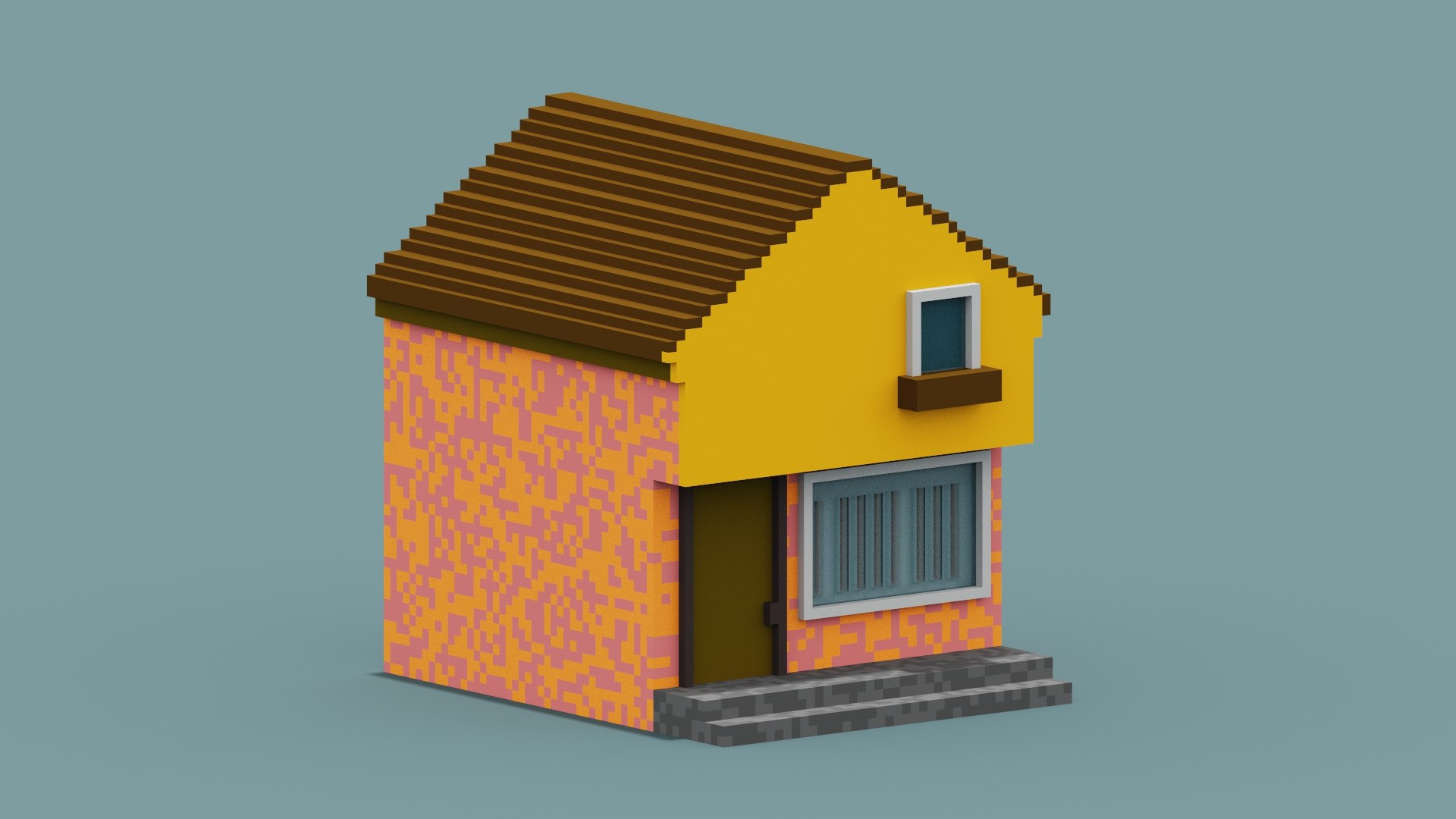 3D Model Voxel House - TurboSquid 1842146