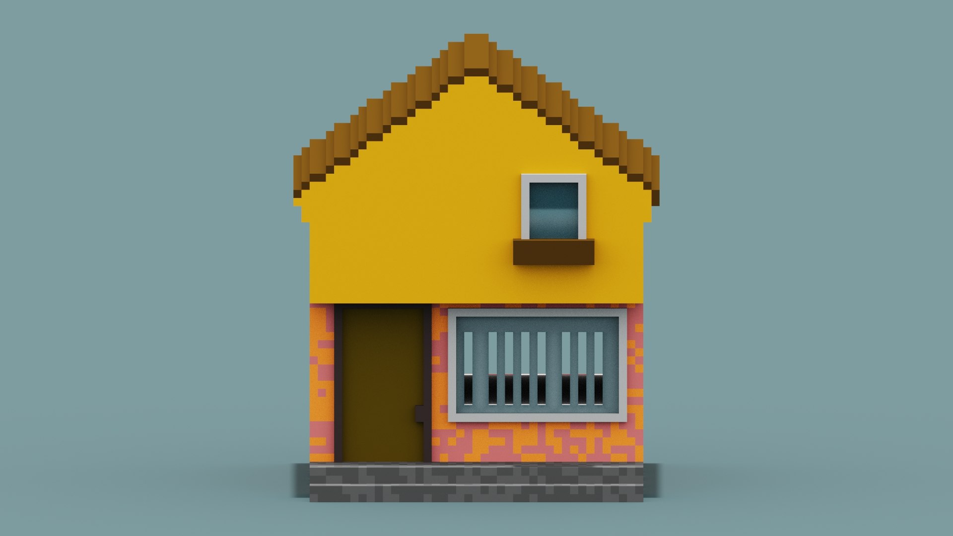 3D Model Voxel House - TurboSquid 1842146