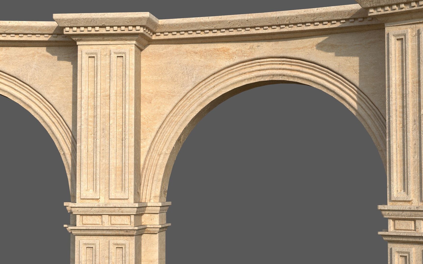 Classic Roman Or Greek Peristyle Arc 3D Model - TurboSquid 2184850