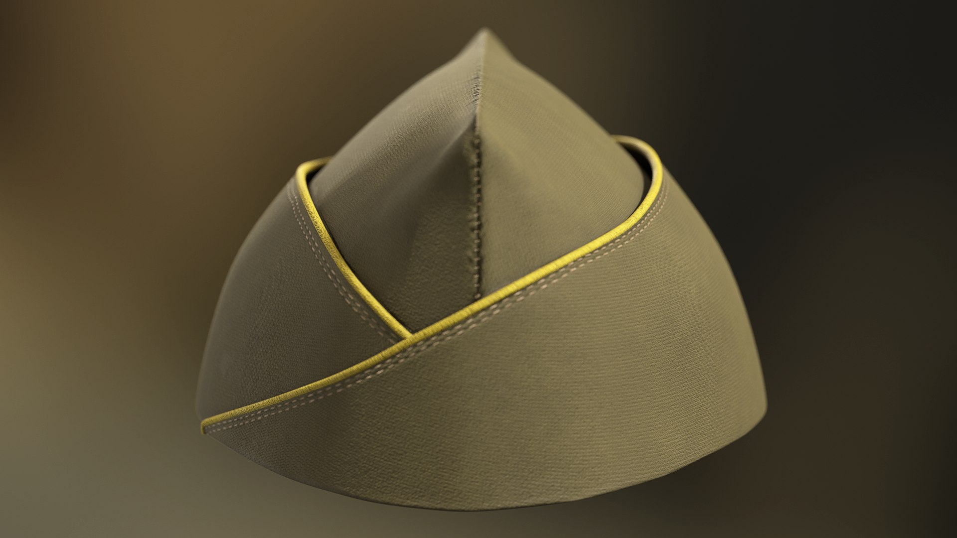 3D Classical Military Garrison Cap Model - TurboSquid 1408279