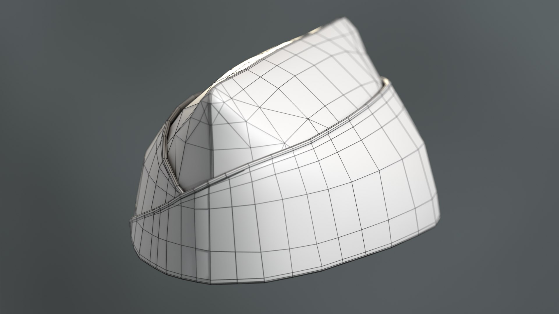 3D Classical Military Garrison Cap Model - TurboSquid 1408279