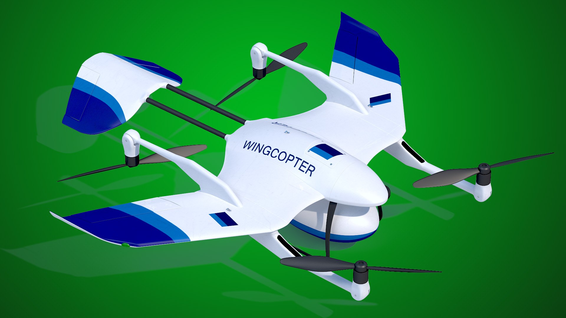 3D Wingcopter Delivery Drone Model - TurboSquid 1848803