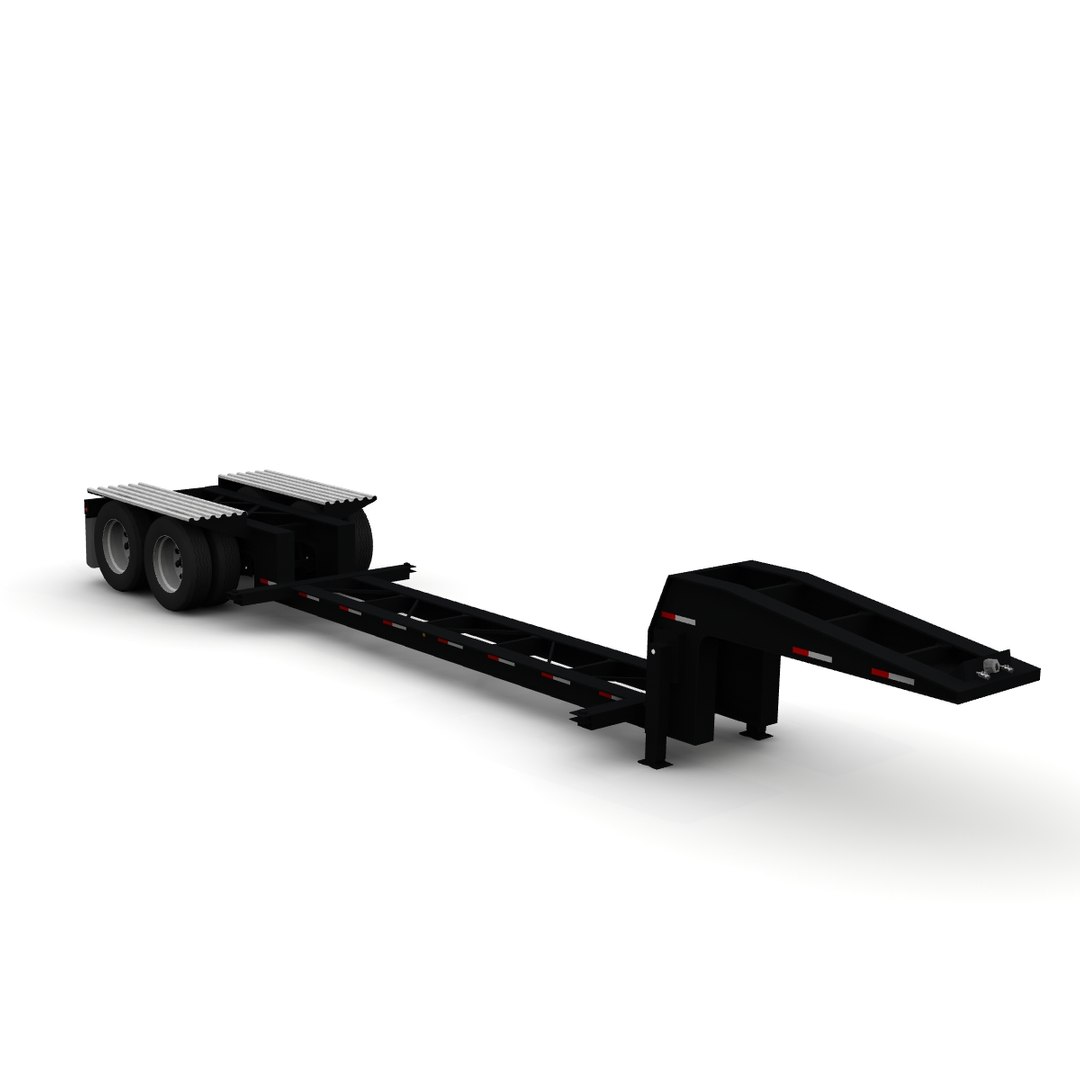 3d Container Chassis Model
