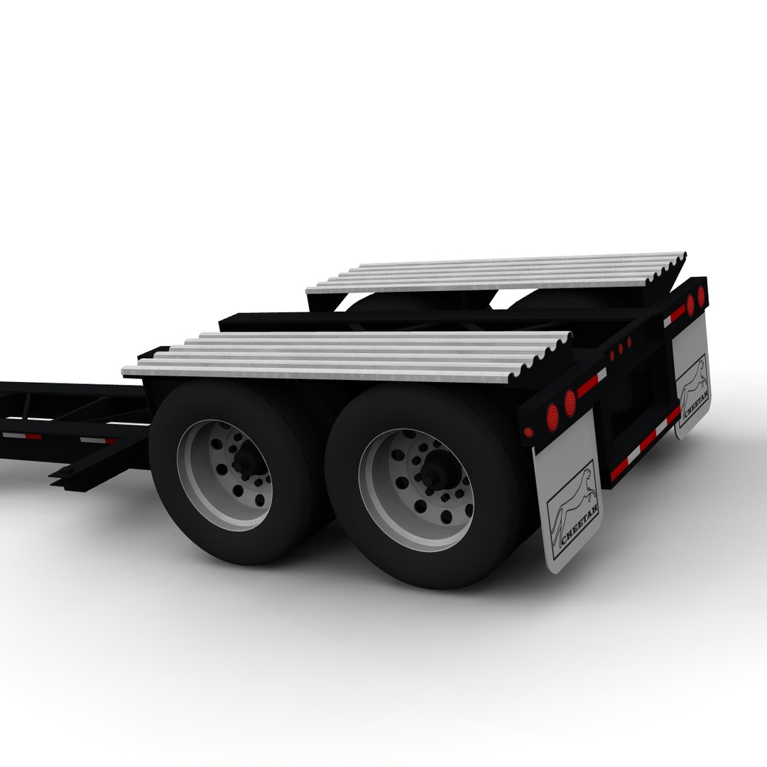 3d Container Chassis Model