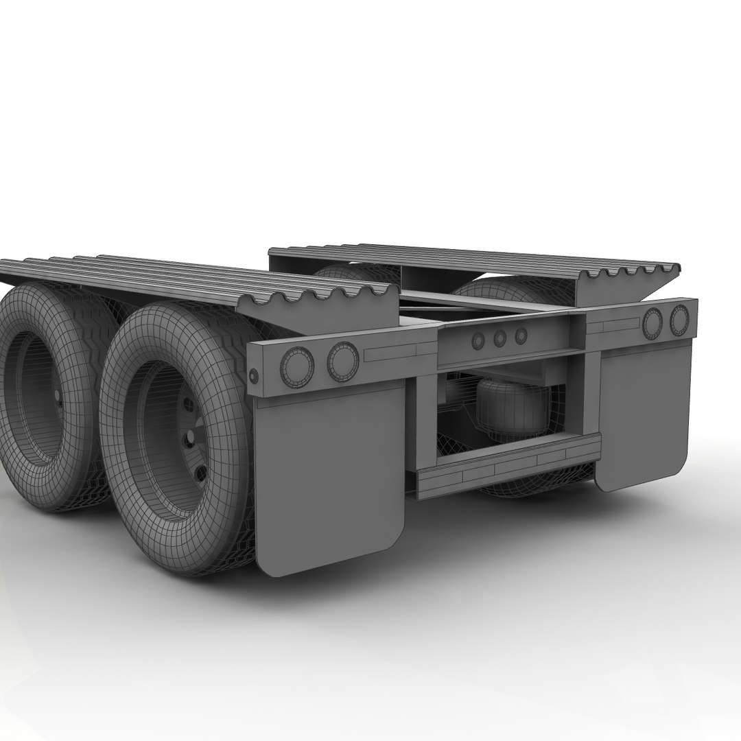 3d Container Chassis Model